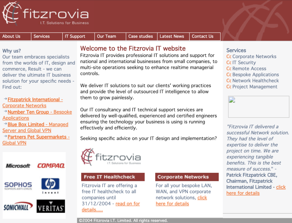 A look back: Fitzrovia IT reflects on 20 years of website milestones
